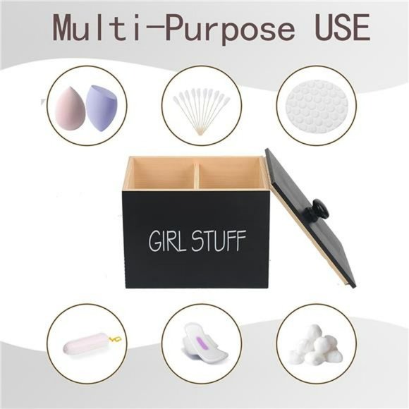 Bath | Tampon Holder Caddy Farmhouse Bathroom Storage Container With ...